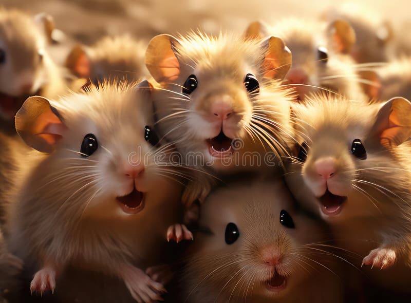 A group of hamsters stock illustration. Illustration of child - 289730362