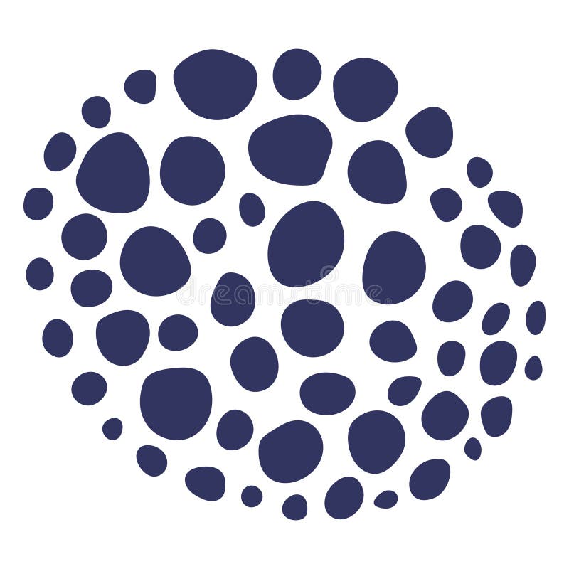 A Group of Hand-drawn Dots and Spots Isolated on a Transparent ...