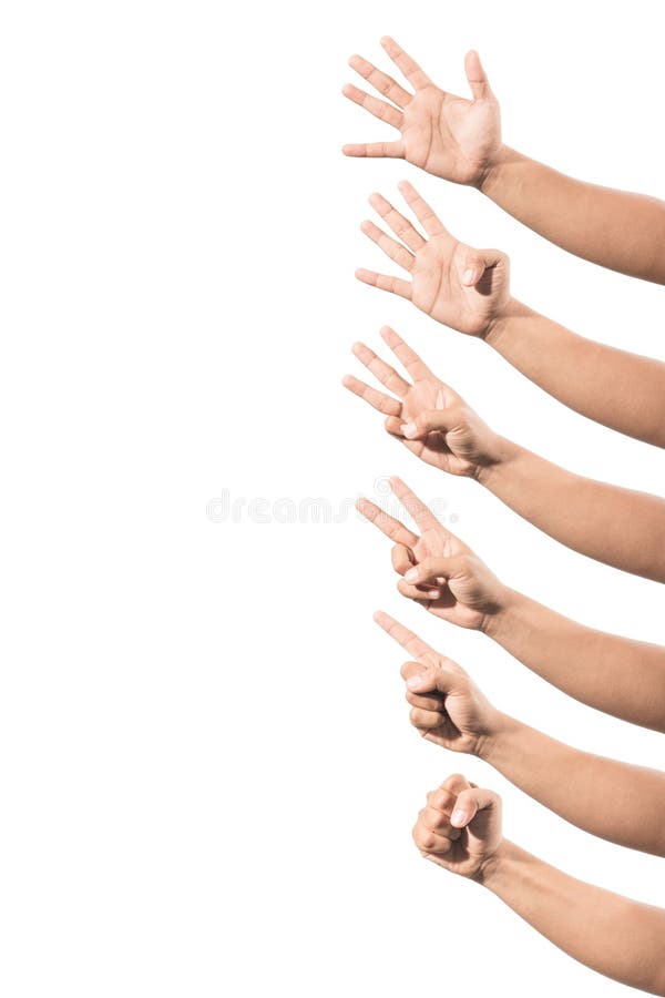 Group of hand numbers stock image. Image of number, count - 151930389