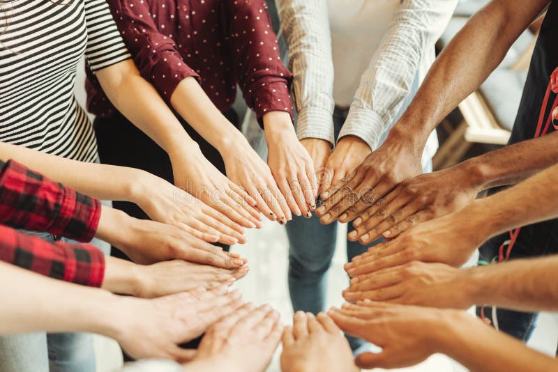 Power of Cooperation Concept Stock Image - Image of circle, happy ...