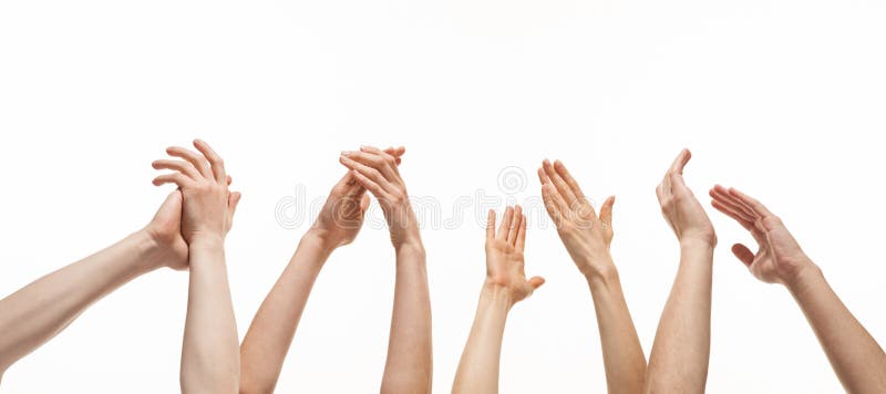 Hands Clapping Hand Applause Illustration Stock Photo - Illustration of ...