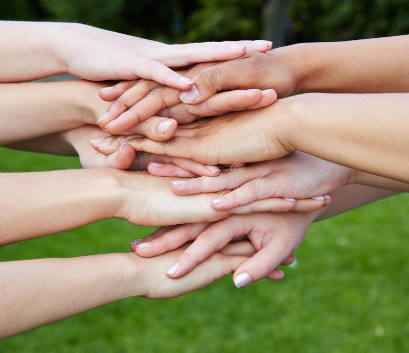 Group of Hands As Team Motivation Concept Stock Photo - Image of ...