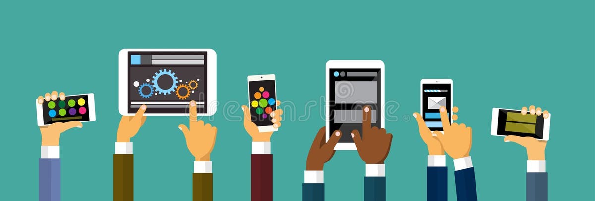 Cell Phone Computer Stock Illustrations – 81,770 Cell Phone Computer ...