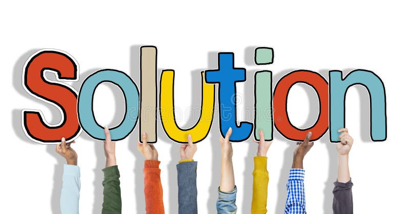 Group of Hands Holding Solution Concepts Stock Photo - Image of success ...