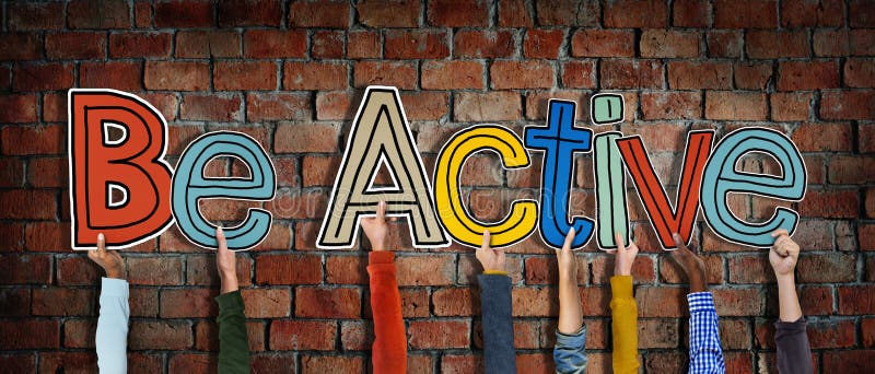 Group Hands Holding Word Be Active Stock Photos - Free & Royalty-Free ...