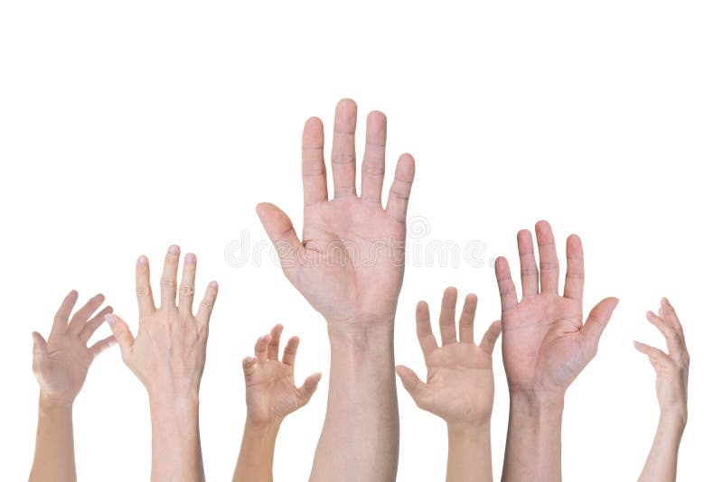 Hand Raised with Stop Sign Painted. Stock Photo - Image of empty, arms ...