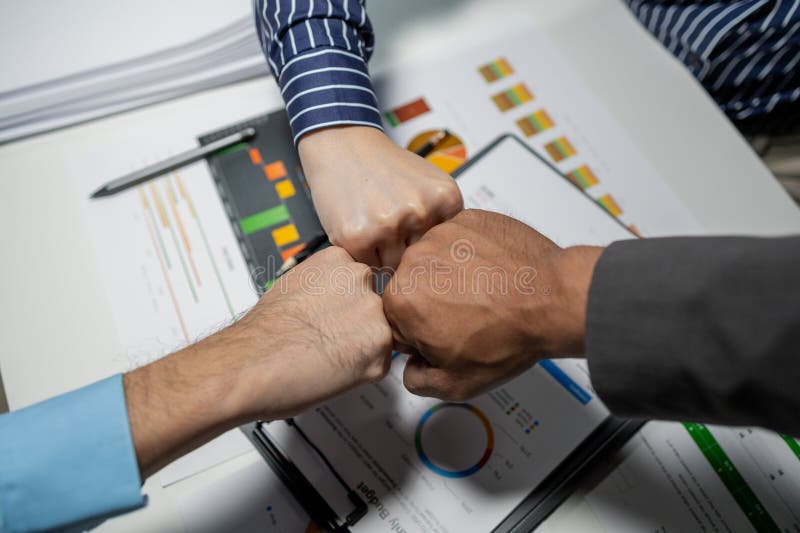 Group with Hands Together, Teamwork, Collaboration and Unity between ...