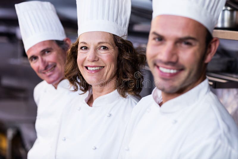 Group of Happy Chefs Smiling at the Camera Stock Image - Image of ...
