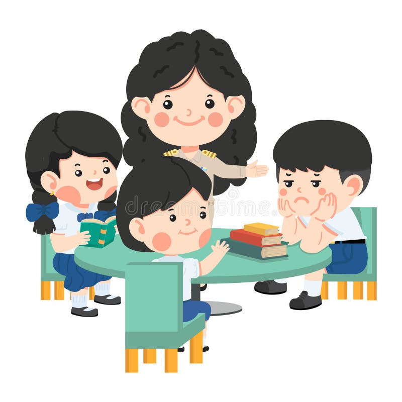 Group of Happy Children Holding Hands Smiling Team Stock Vector ...