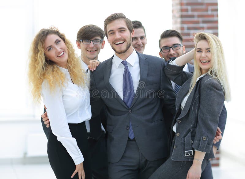 Group of happy colleagues stock image. Image of happy - 106695101