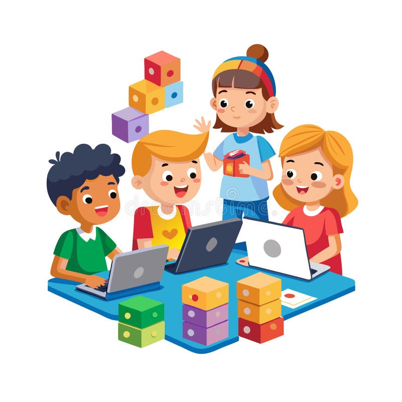 Children Learning Programming Stock Illustrations – 1,449 Children Learning Programming Stock ...