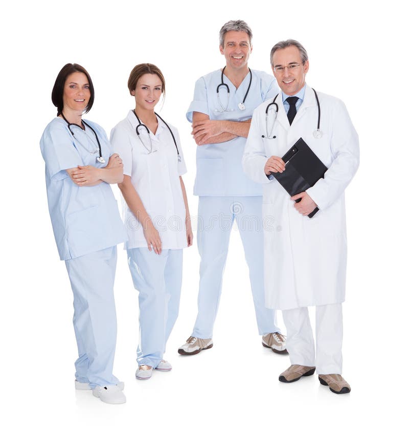 Group of happy doctors stock image. Image of people, equipment - 52407529