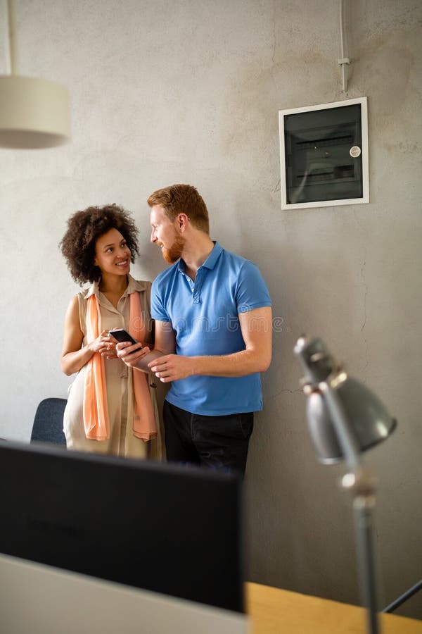 Group of Happy Friendly Multiethnic Business People Having Fun, Working ...