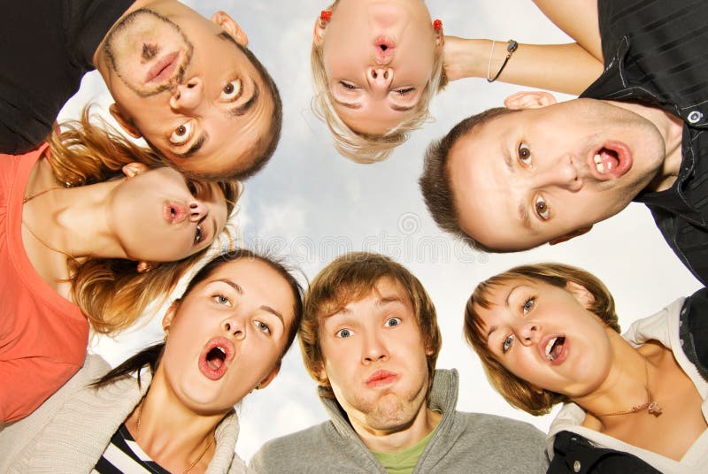 Group of happy friends stock image. Image of face, happy - 6525535