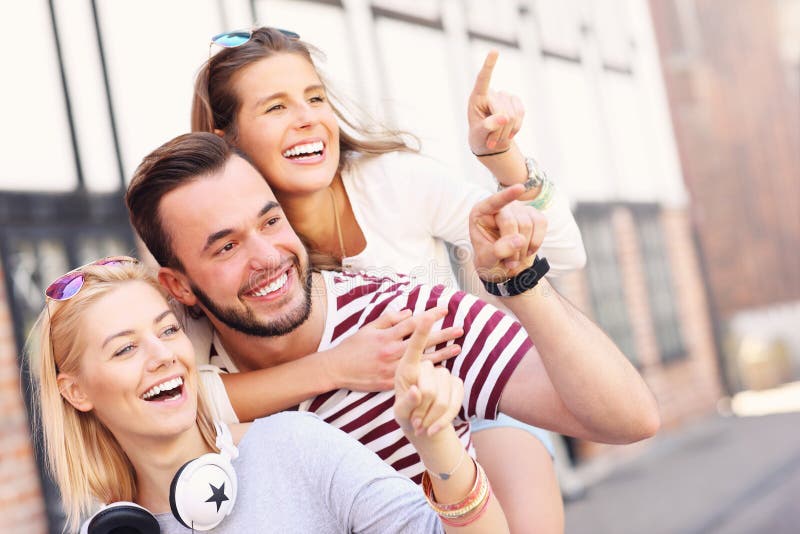 Group of happy friends stock photo. Image of happy, faces - 55728112