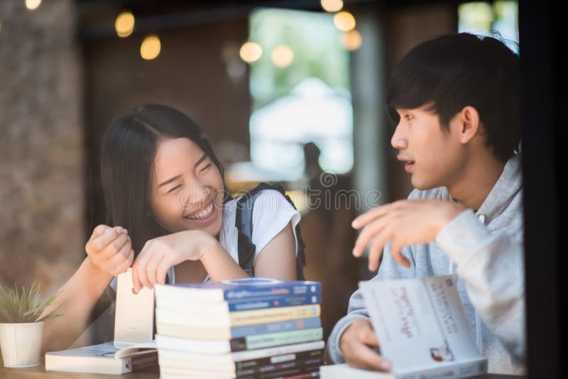 Group of Happy Friends Student Talking about Knowledge Stock Image ...