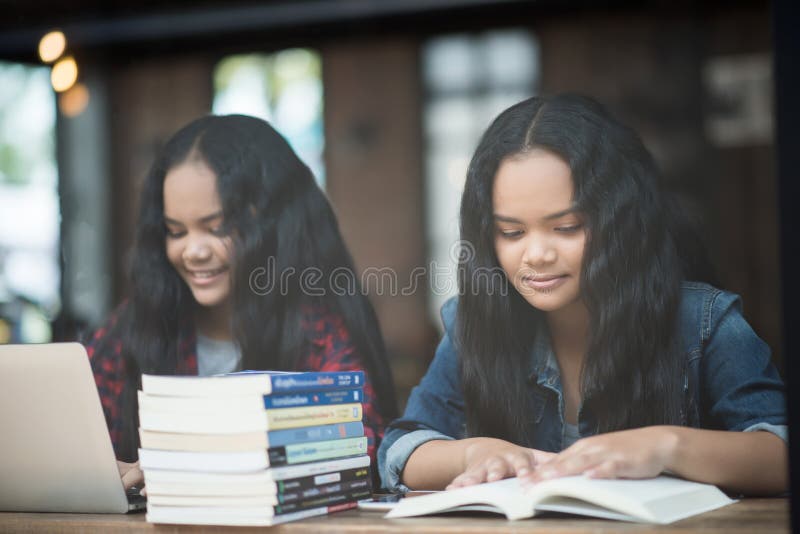 Group of Happy Friends Student Talking about Knowledge Stock Image ...