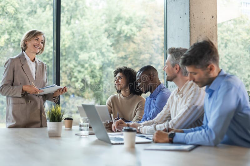 Group of Happy Progressive Business People Working on Startup Together ...