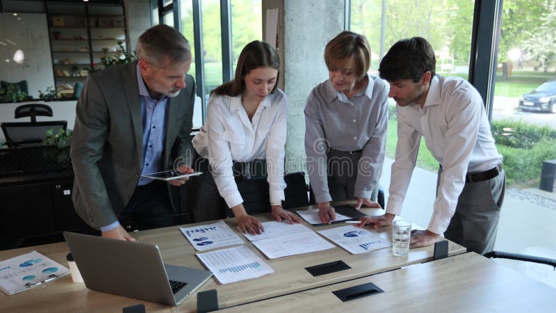 Group of Happy Progressive Business People Working on Startup Together ...