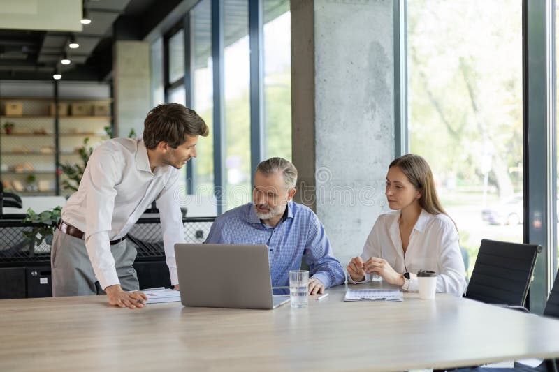 Group of Happy Progressive Business People Working on Startup Together ...