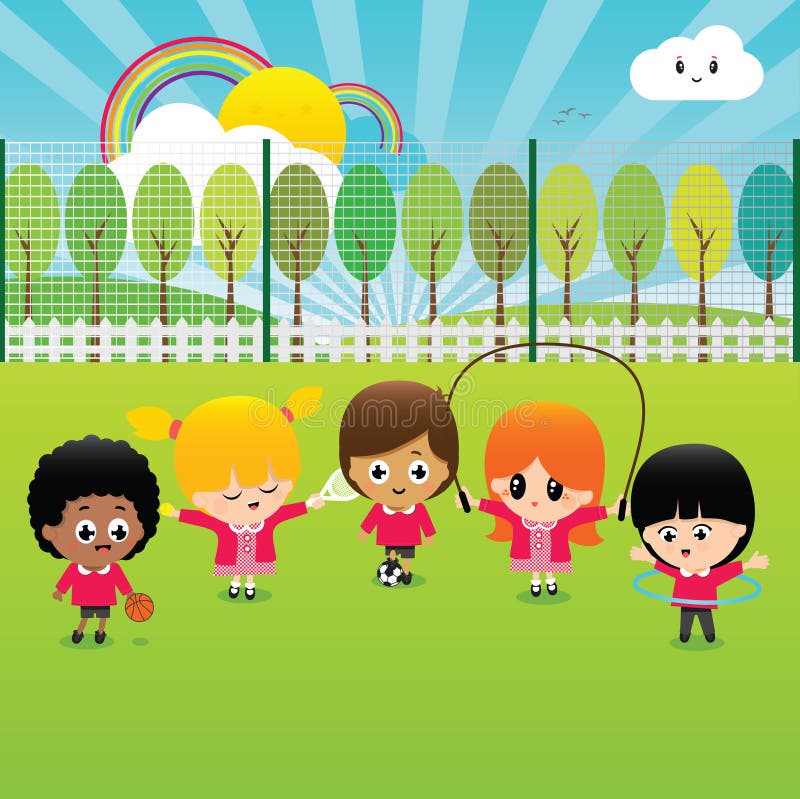 School Children Playing Clipart Physical Activity For School Children