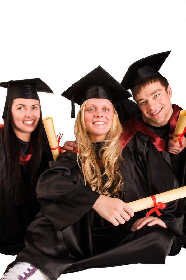 Group of happy students stock image. Image of high, group - 19065711