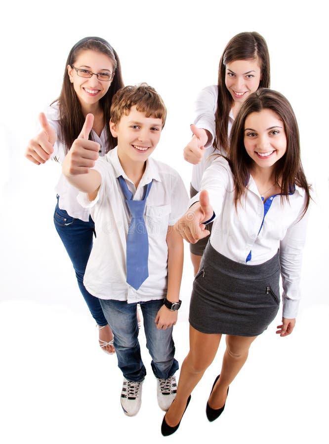 Happy students stock image. Image of girl, happy, female - 28113985