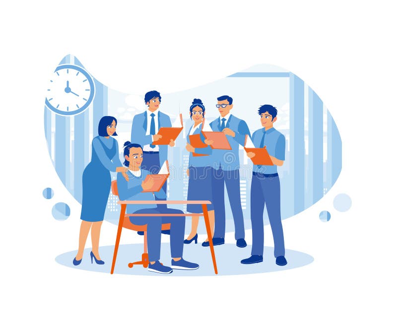 Group of Happy Students with Books, Enjoying Studying Together. Stock ...