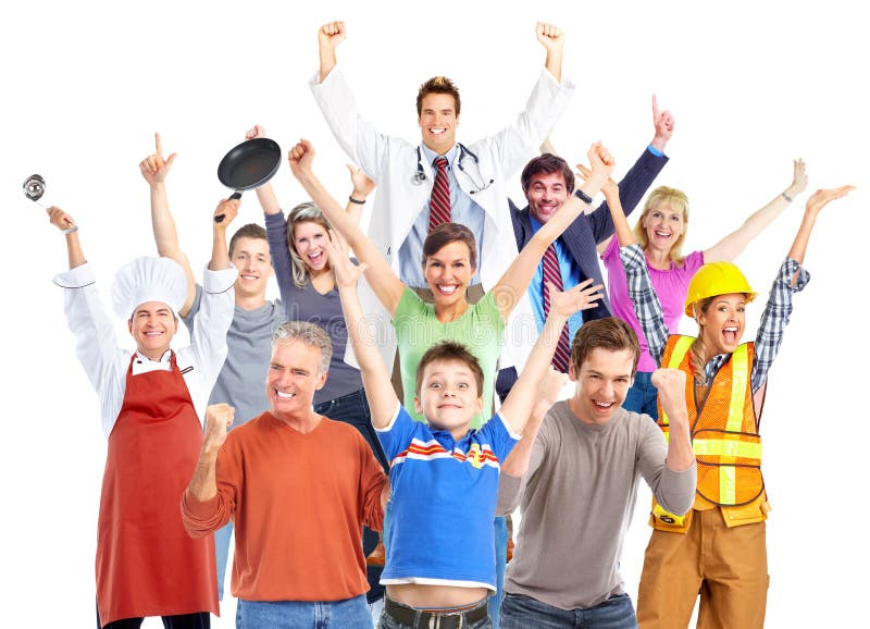 Happy workers stock image. Image of architect, doctor - 12027915