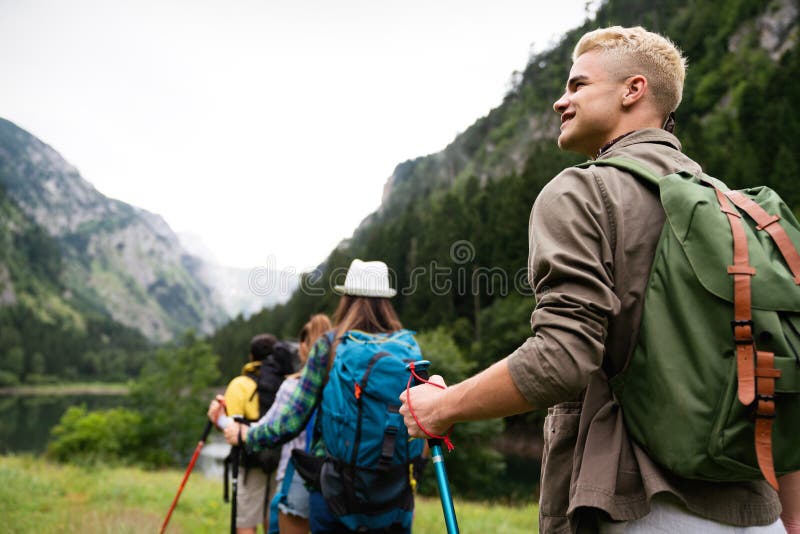 Group of Happy Friends Enjoying Outdoor Activity Together Stock Image ...