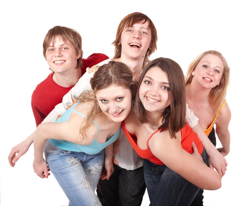 Group of Happy Young People. Stock Photo - Image of person, happy: 14319268
