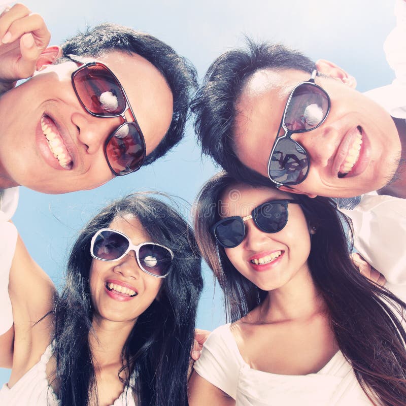 Group of Happy Young People Have Fun on Summer Day Stock Image - Image ...