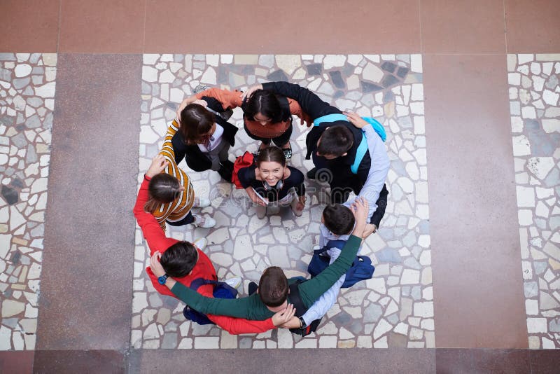 Group of Happy Young People Showing Their Unity. Stock Photo - Image of ...