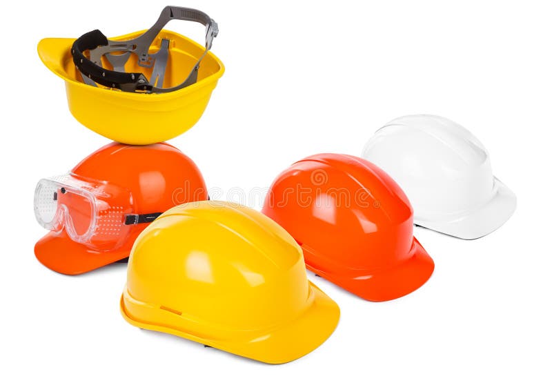 Group of hard hats stock photo. Image of technician, plastic - 29809194