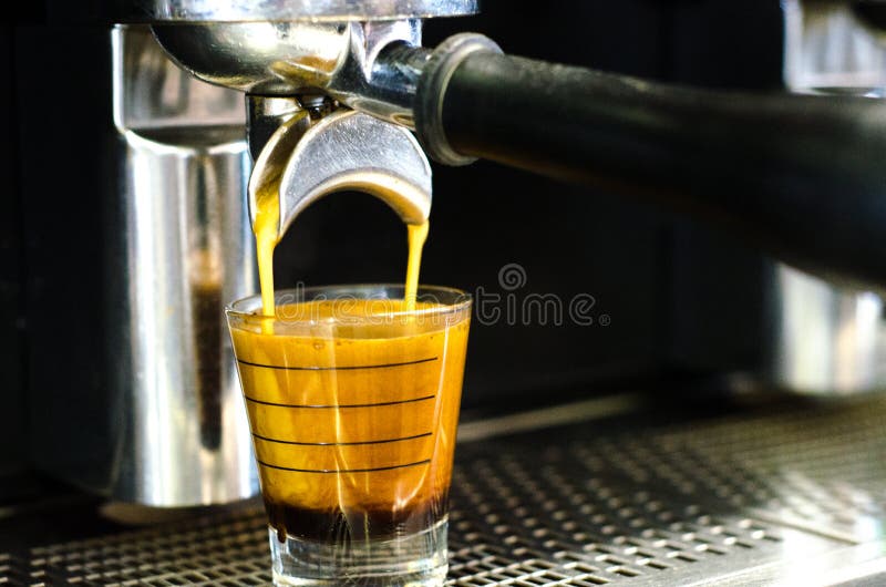 Group head coffee machine stock image. Image of filter - 88897561