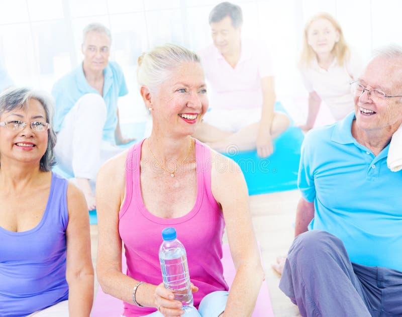 Group of Healthy People in the Fitness Stock Image - Image of community ...