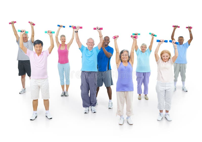 Group of Healthy People in the Fitness Stock Photo - Image of build ...