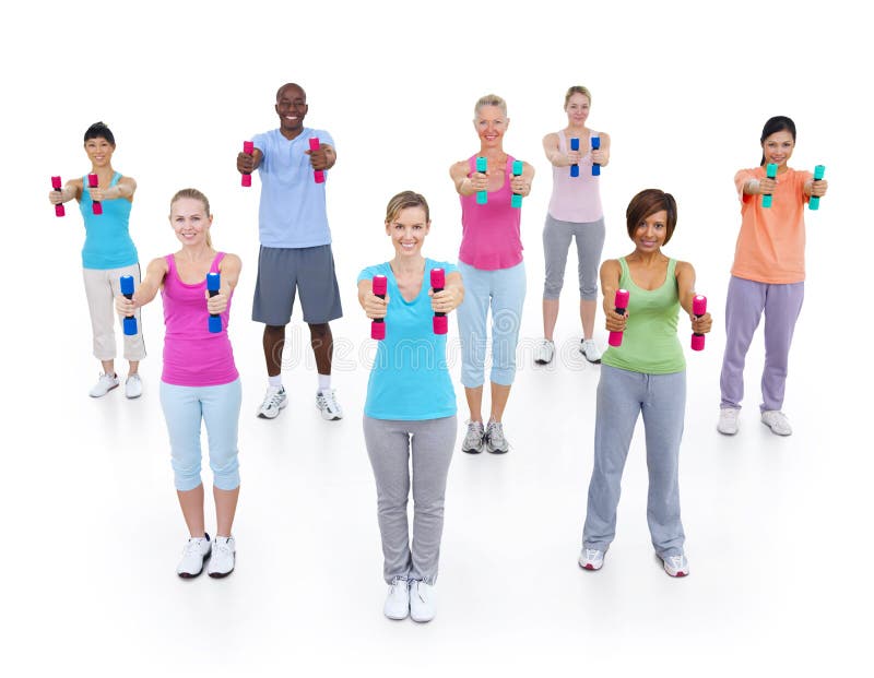 Group of Healthy People in the Fitness Stock Photo - Image of group ...