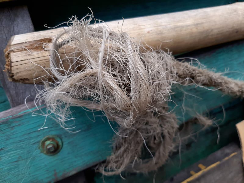 Group of Hemp Rope Fiber Texture Pattern on Boat Stock Photo - Image of ...