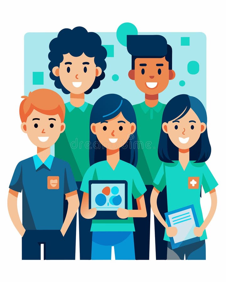 A Group of High School Students Proudly Present Their Completed Open ...