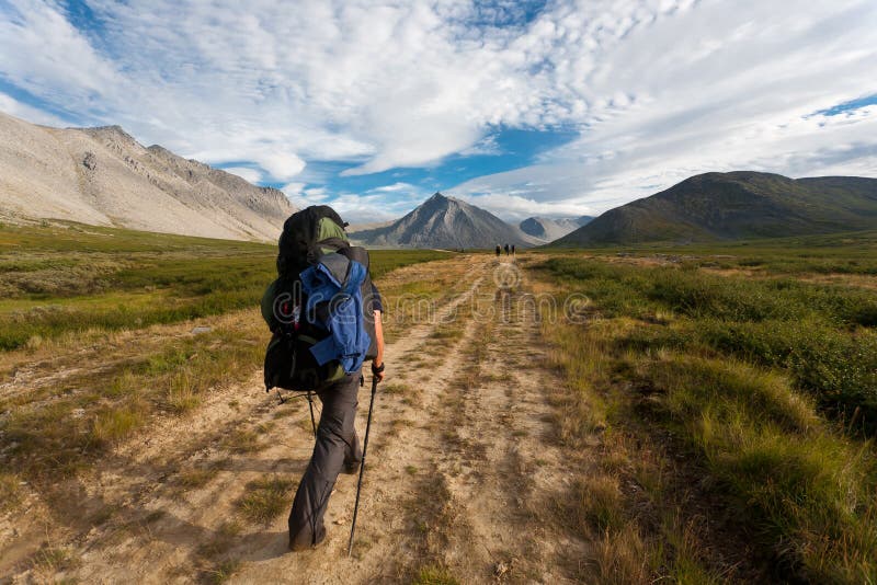 Group of hikers. stock image. Image of extreme, power - 34038805