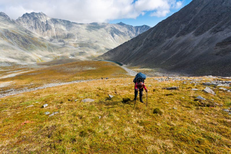 Group of hikers. stock image. Image of sports, russia - 34879071
