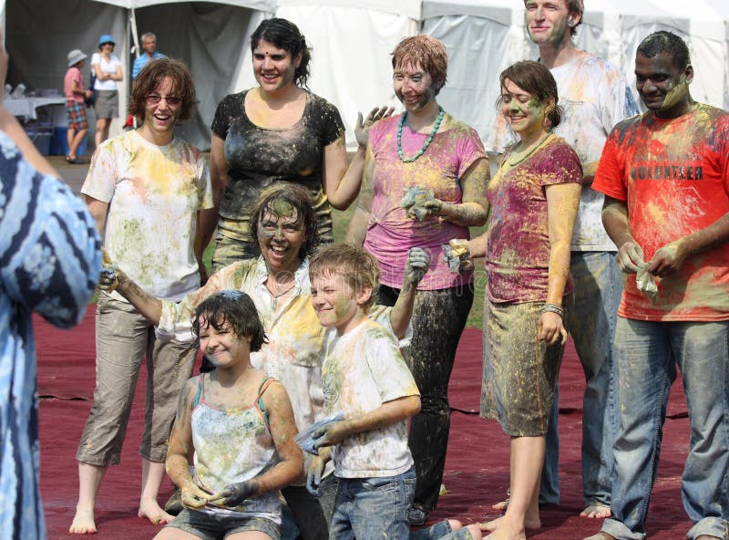 Group after Holi Celebration Editorial Stock Image - Image of editorial ...