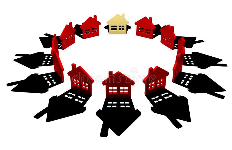 Group homes stock illustration. Illustration of objects - 60120317