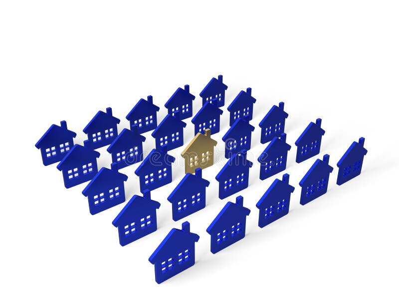Group of Up Homes in the Home Stock Vector - Illustration of graphic ...