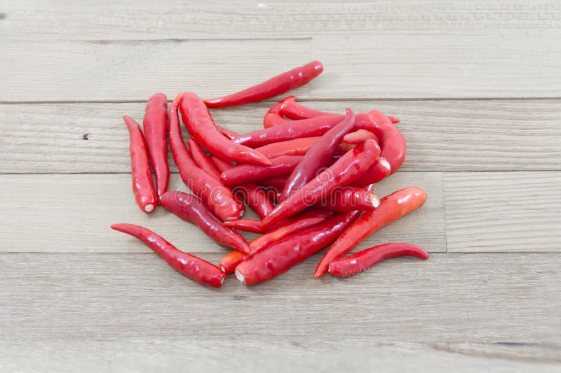 Group of Hot Chilli on the Old Wood Stock Image - Image of macro, heat ...