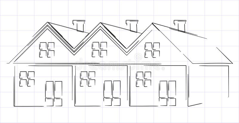 Group of house stock vector. Illustration of color, ownership - 56603862