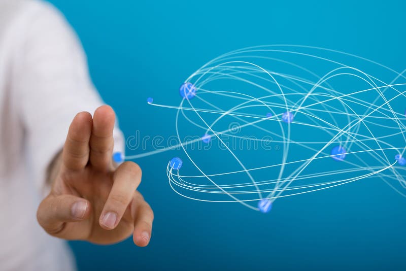 Human network stock image. Image of wireless, organized - 4341175