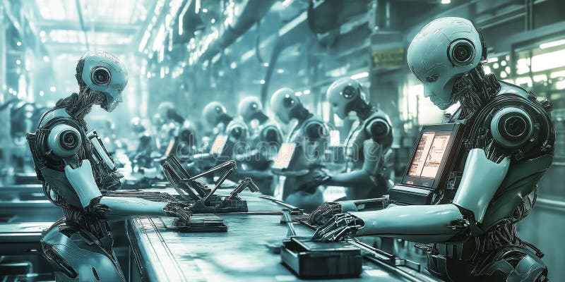 A Group of Humanoid Robots Will Replace Humans in the Factory of the ...