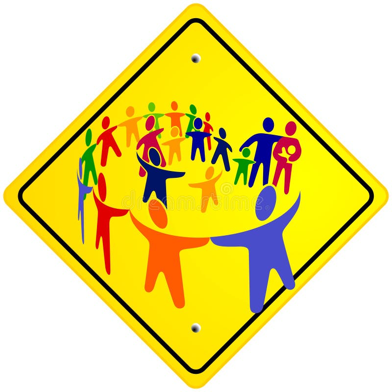 Group of humans, sign stock vector. Illustration of silhouette - 16813173